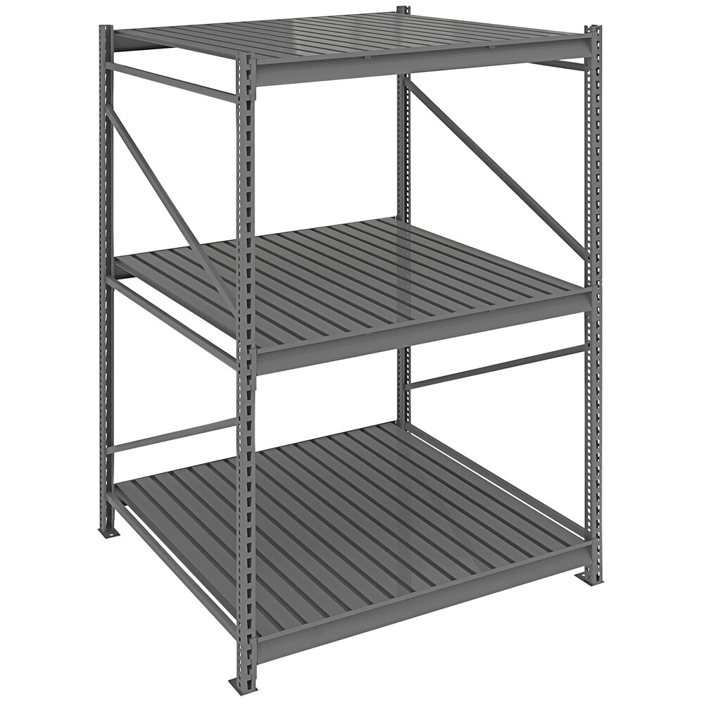 Tennsco 48" x 48" x 84" Medium Gray Bulk Storage Rack Unit with ...