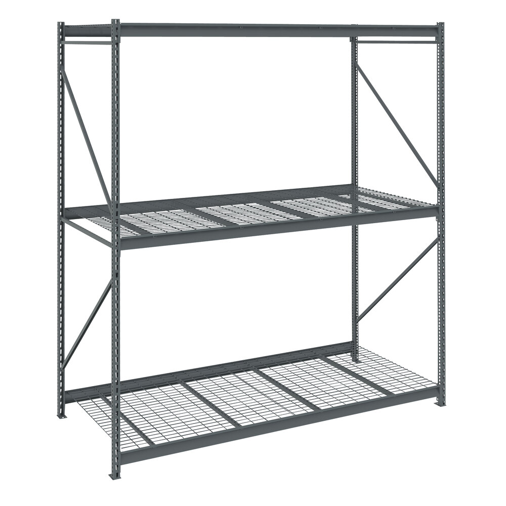 Tennsco 48 X 96 X 120 Dark Gray Bulk Storage Rack Unit With Wire