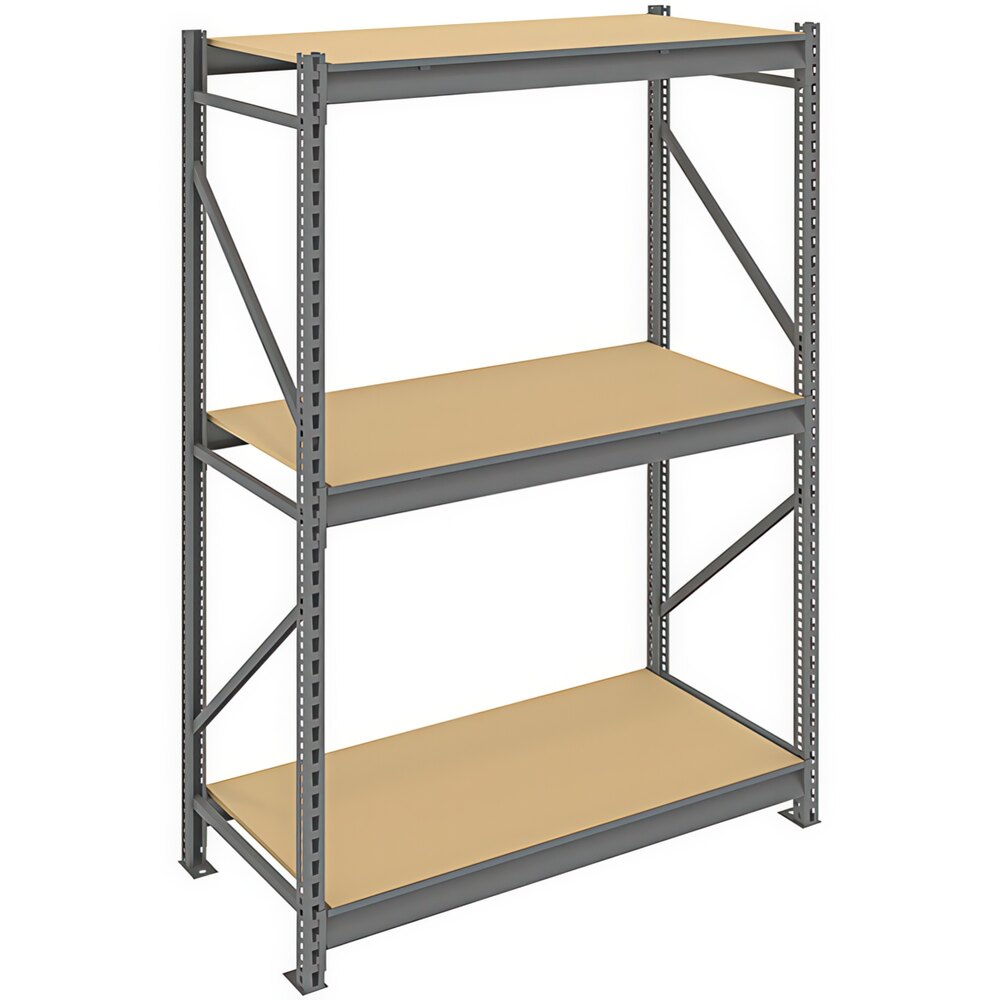 Tennsco 24" x 48" x 84" Medium Grey Bulk Storage Rack Unit with ...