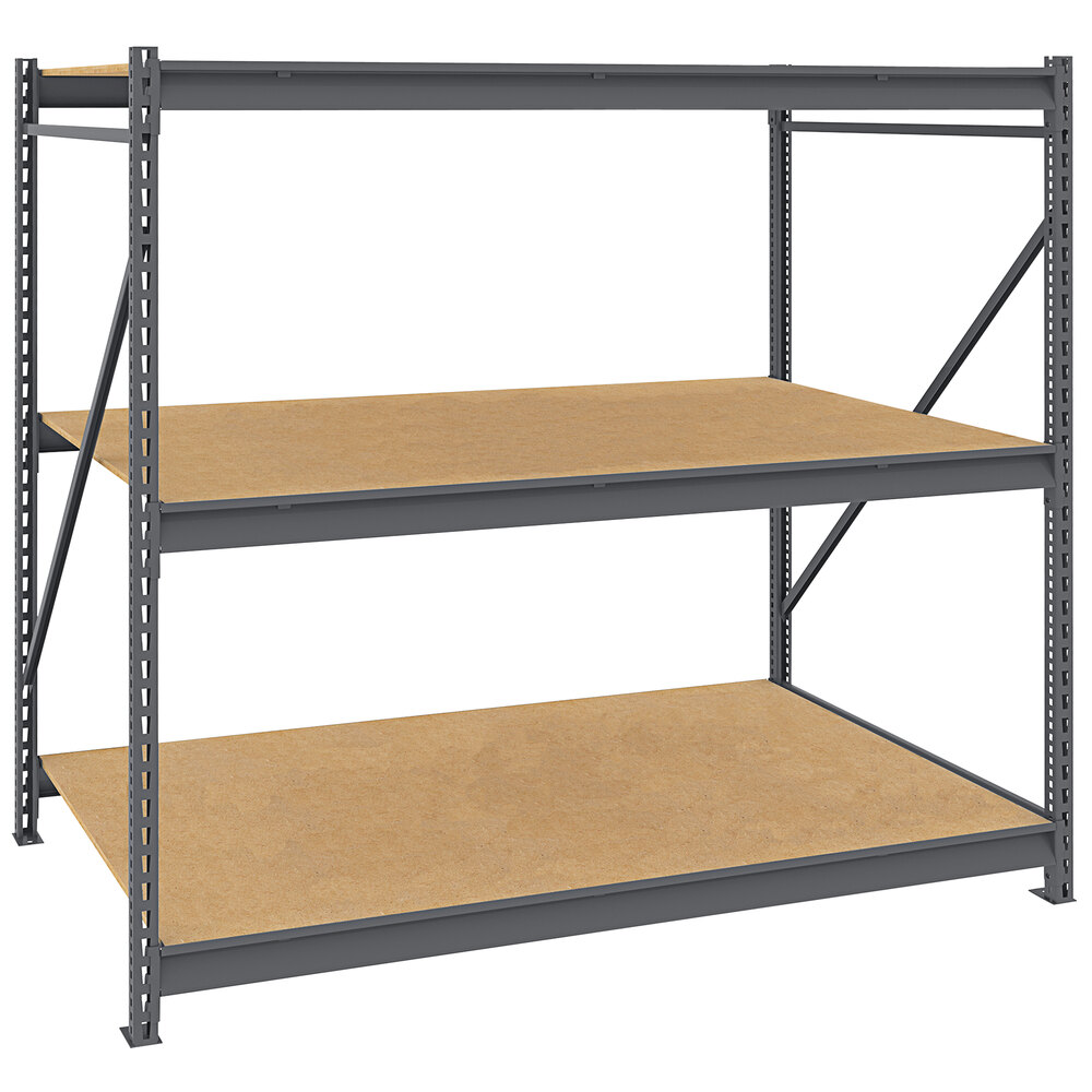 Tennsco 48" x 72" x 72" Medium Gray Bulk Storage Rack Unit with ...