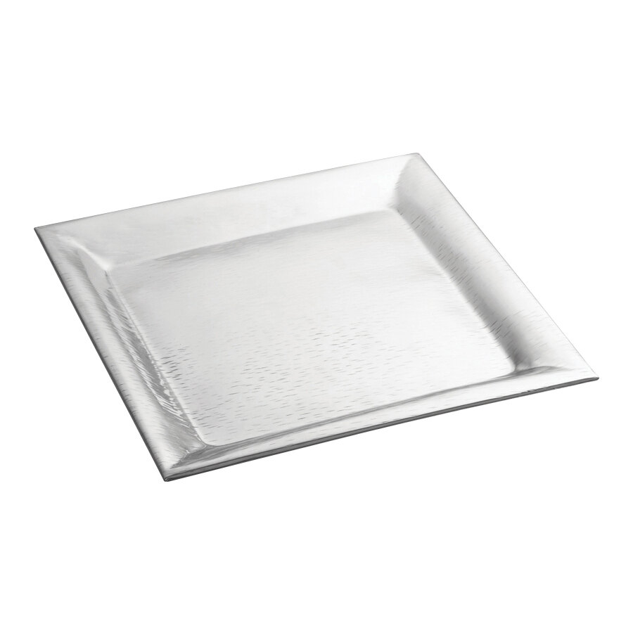 TableCraft R2020 Remington 20" x 20" Square Stainless Steel Tray