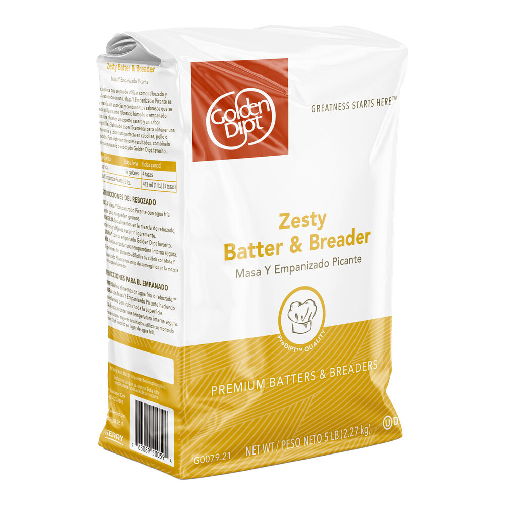 Golden Dipt Zesty Batter / Breader Mix 5 lb.