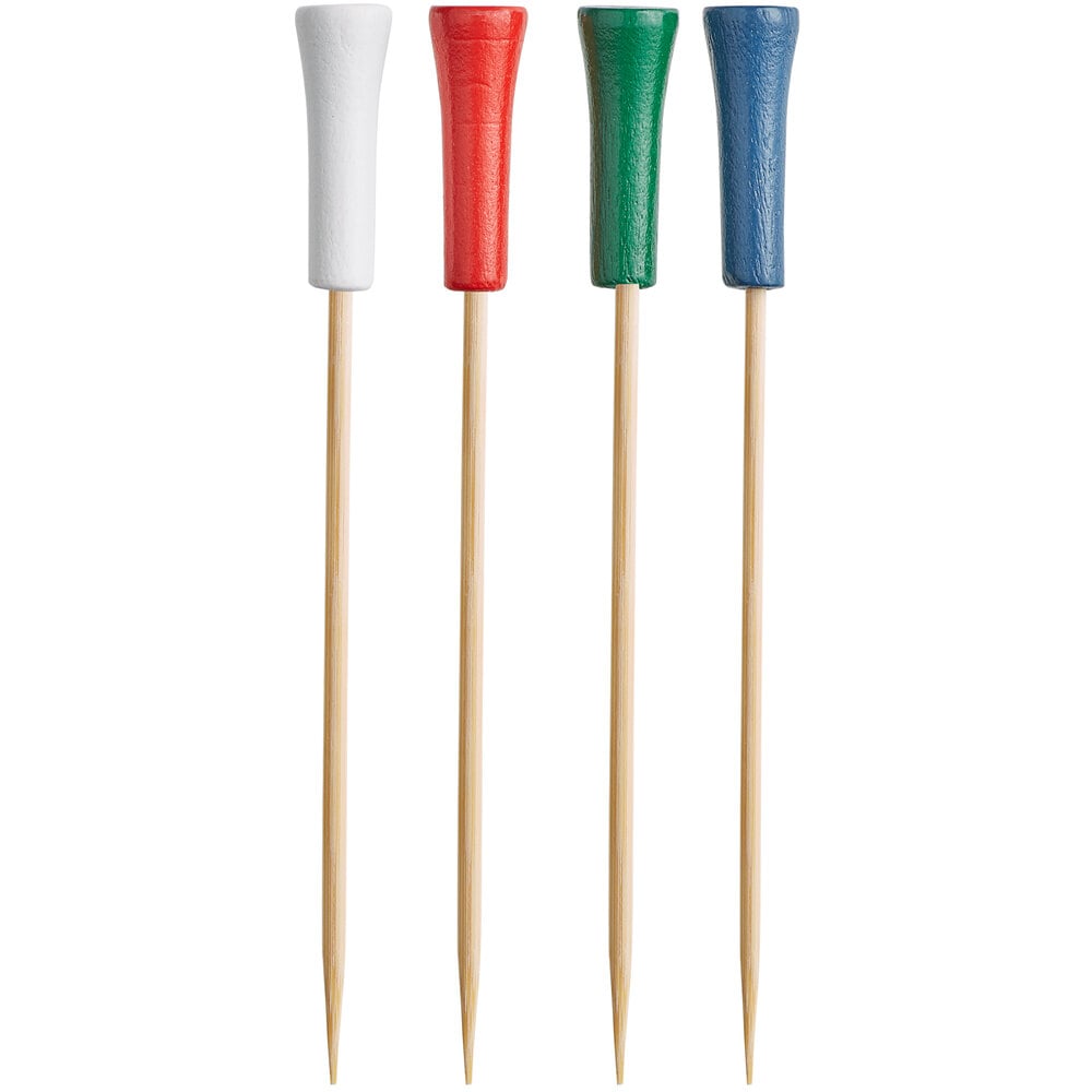 TableCraft Golf Tee Bamboo Pick 4 1/2" - 100/Pack