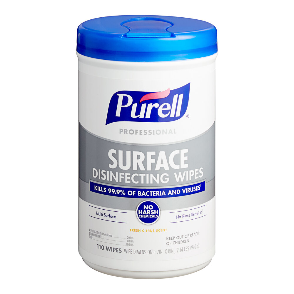 PURELL® 9342-06 Professional Surface Disinfecting Wipes - 660/Case