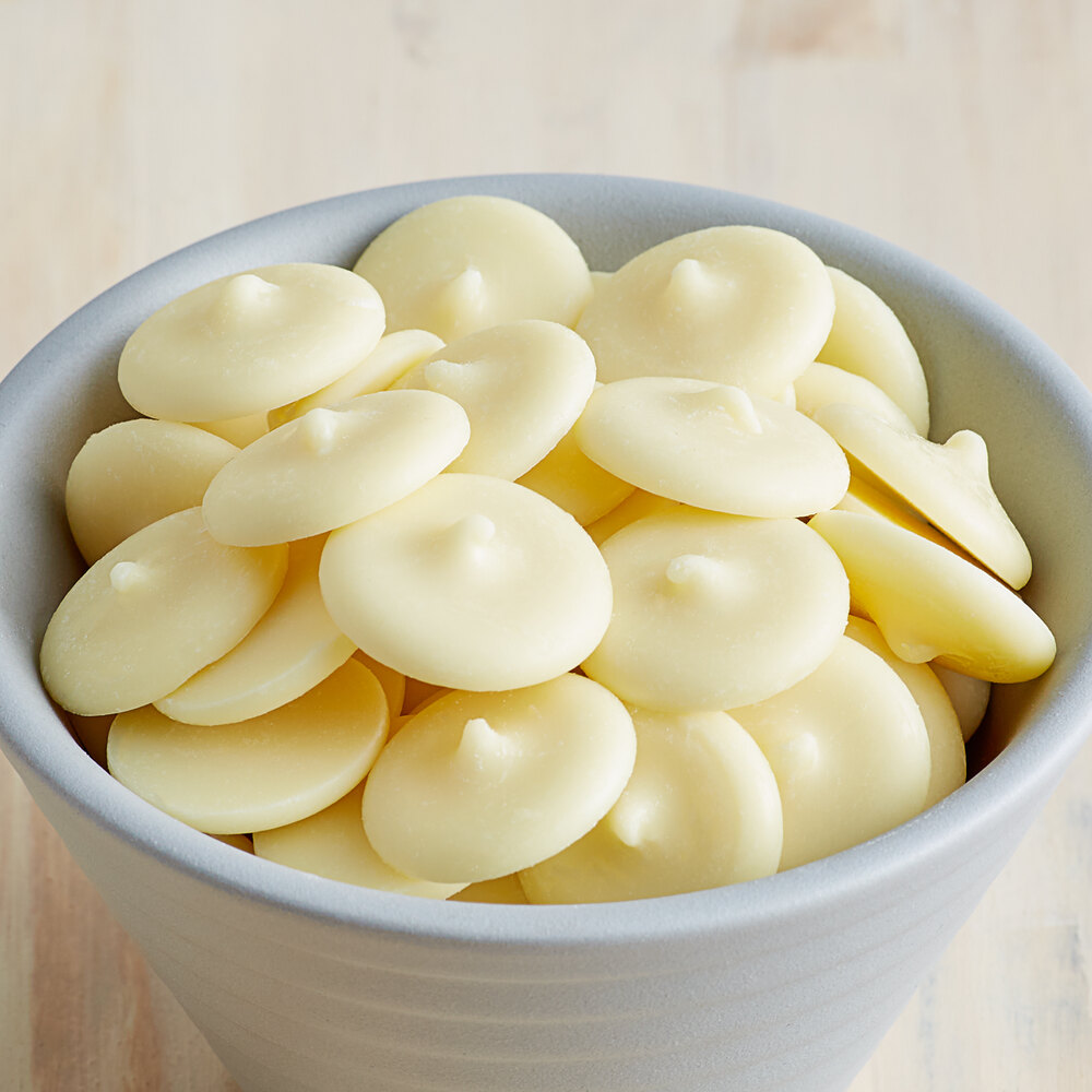 Clasen Quality Chocolate White Chocolate Wafers 50 lb.