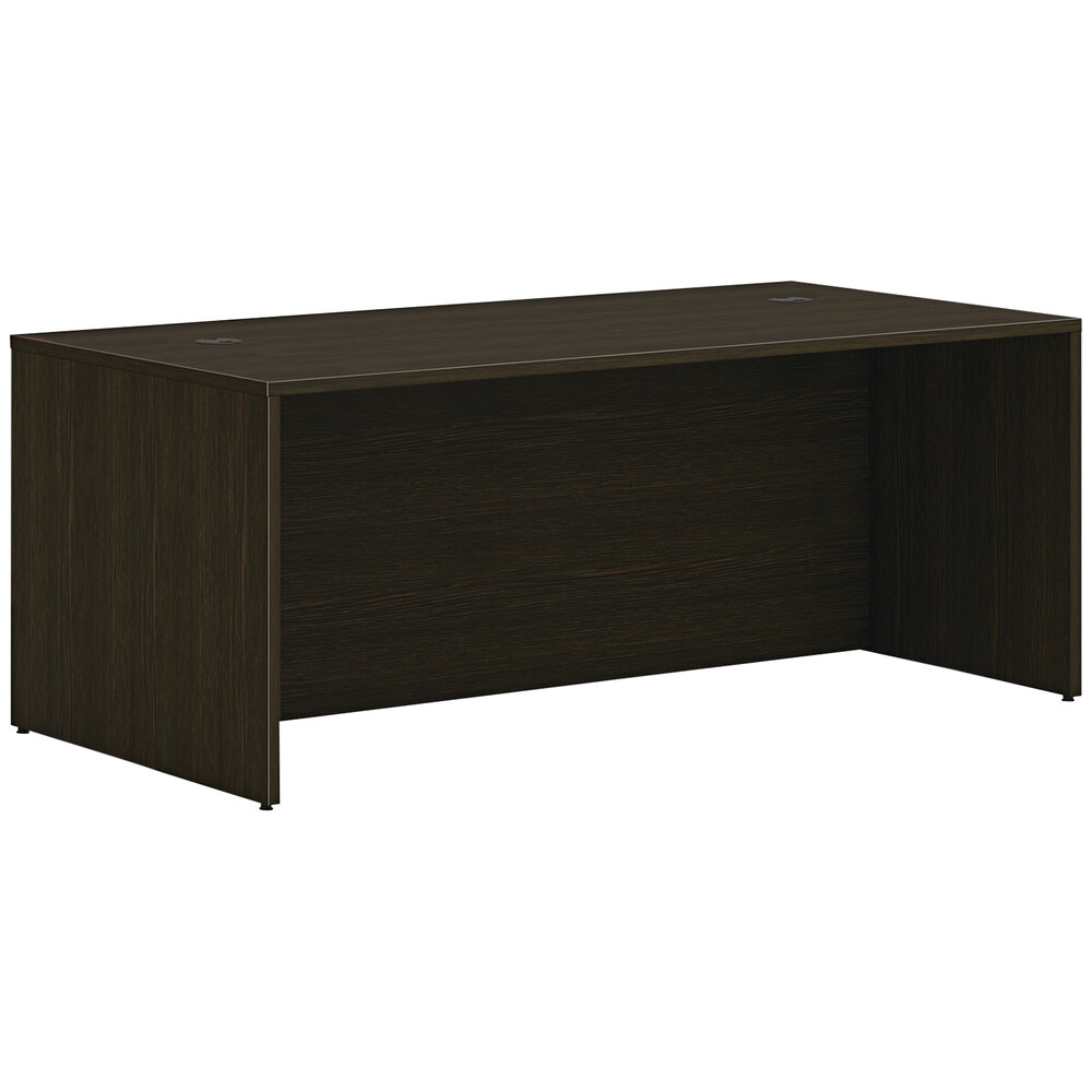 HON Mod 72" x 36" Java Oak Laminate Desk Shell