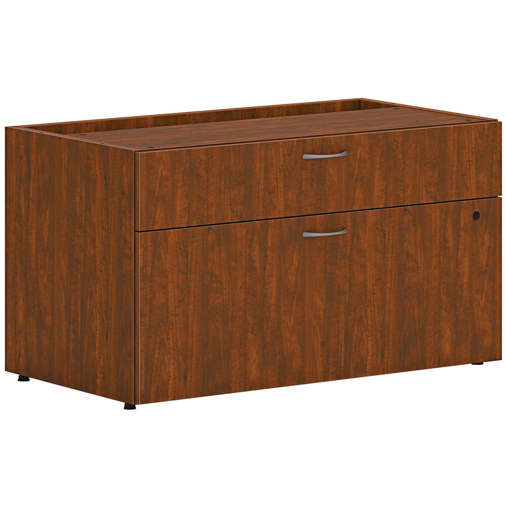 HON Mod 36" x 20" x 20" Russet Cherry Low Personal Credenza Shell with ...