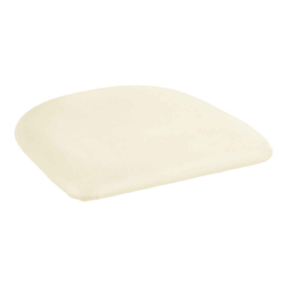 Lancaster Table & Seating Alloy White Vinyl Cushion for Alloy Chairs