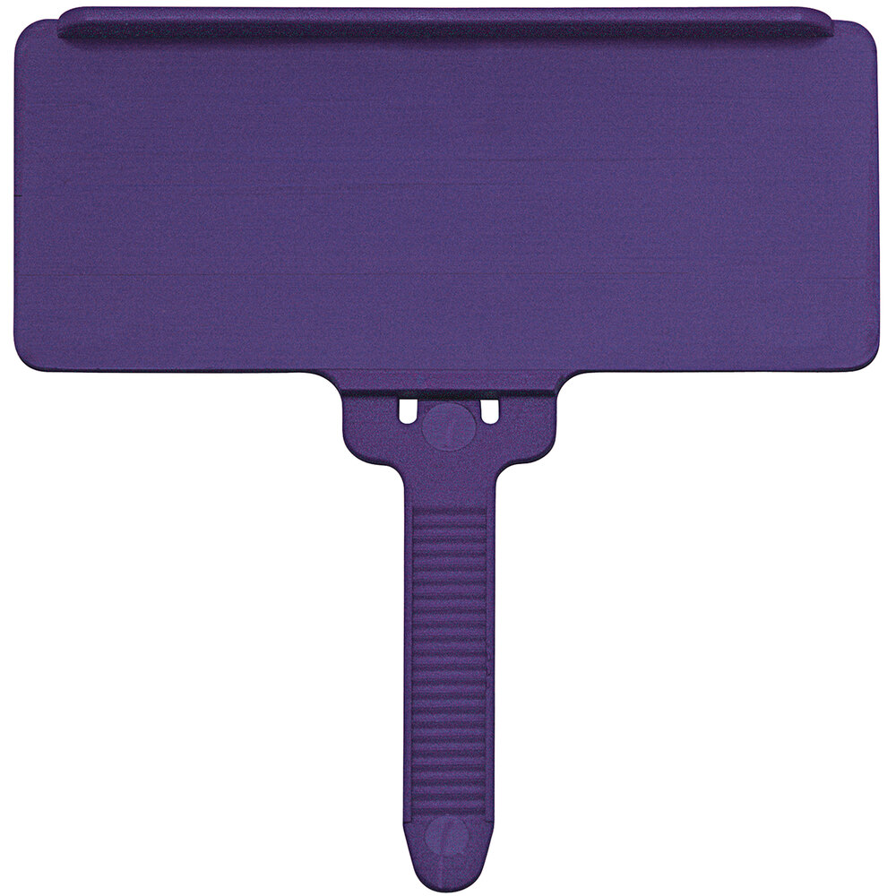 Quantum 3" x 1 3/8" Purple Hanging Label Tag - 25/Pack
