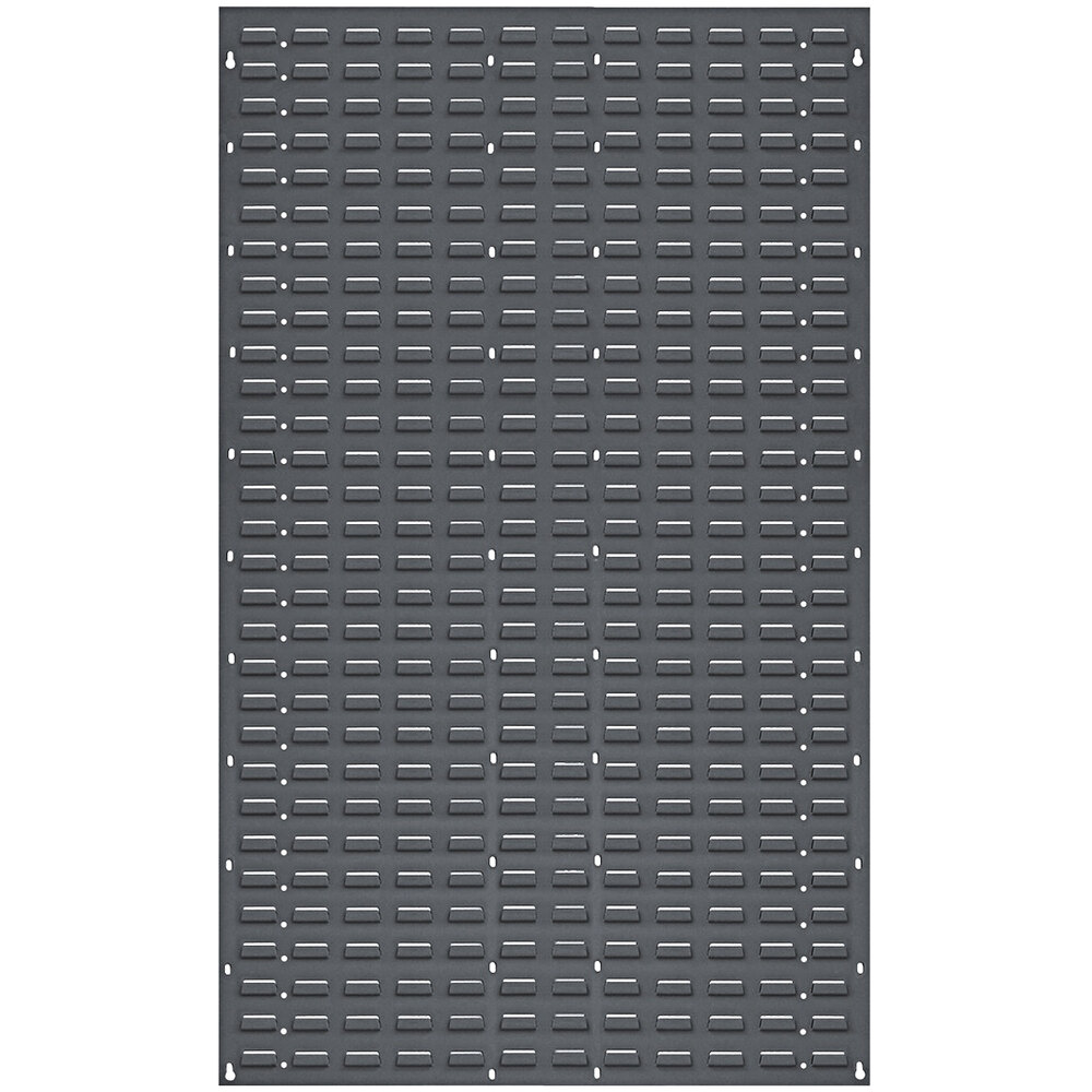 Quantum Grey Steel Louvered Panel, 36" x 61"