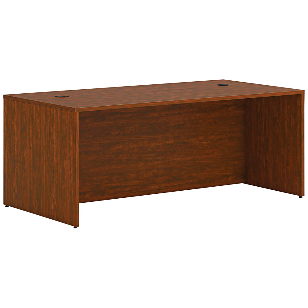 HON Mod 72" x 36" Russet Cherry Laminate Desk Shell
