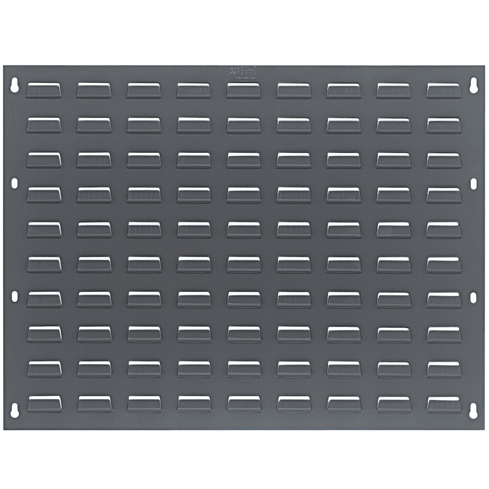Quantum Gray Steel Louvered Panel, 28" x 21"
