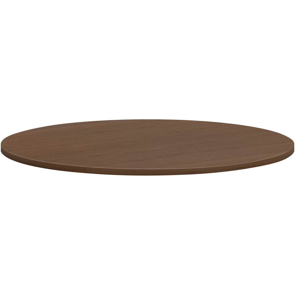 HON Mod 48" Round Sepia Walnut Laminate Conference Table Top
