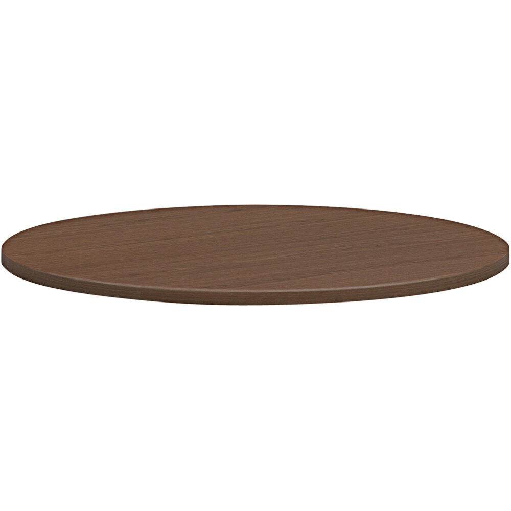 HON Mod 36" Round Sepia Walnut Laminate Conference Table Top
