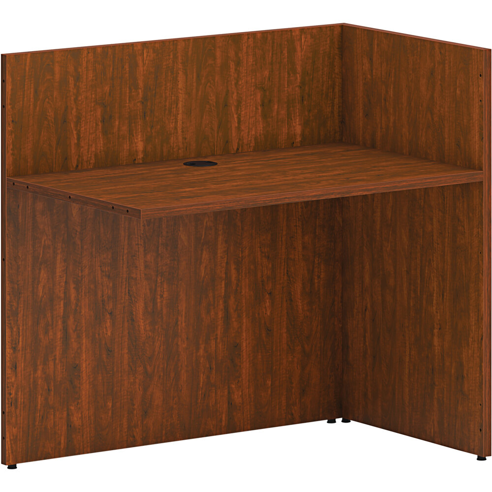 HON Mod 42" x 25" x 41" Russet Cherry Reception Desk Return Shell