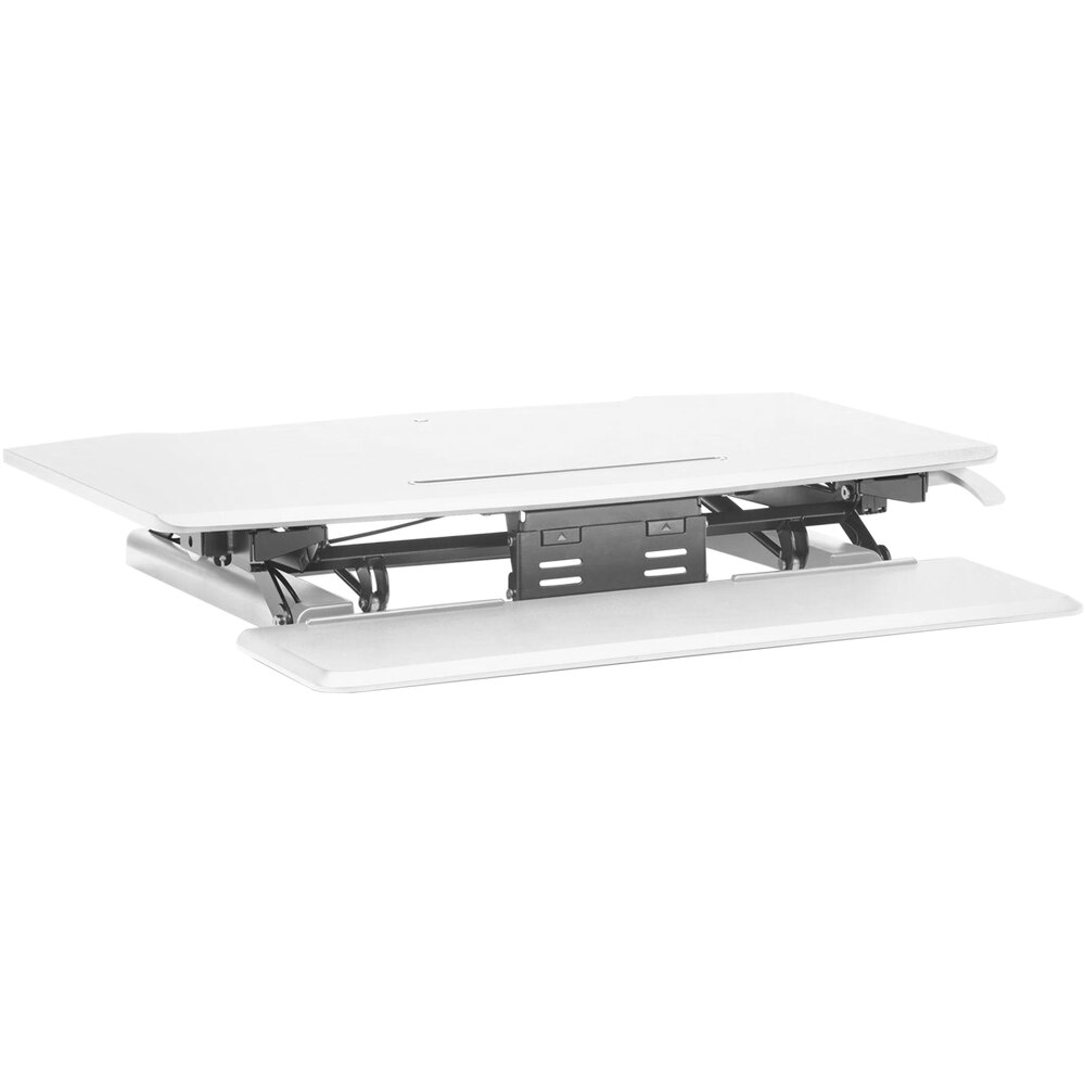 HON Coordinate White Desktop Riser with Keyboard Tray