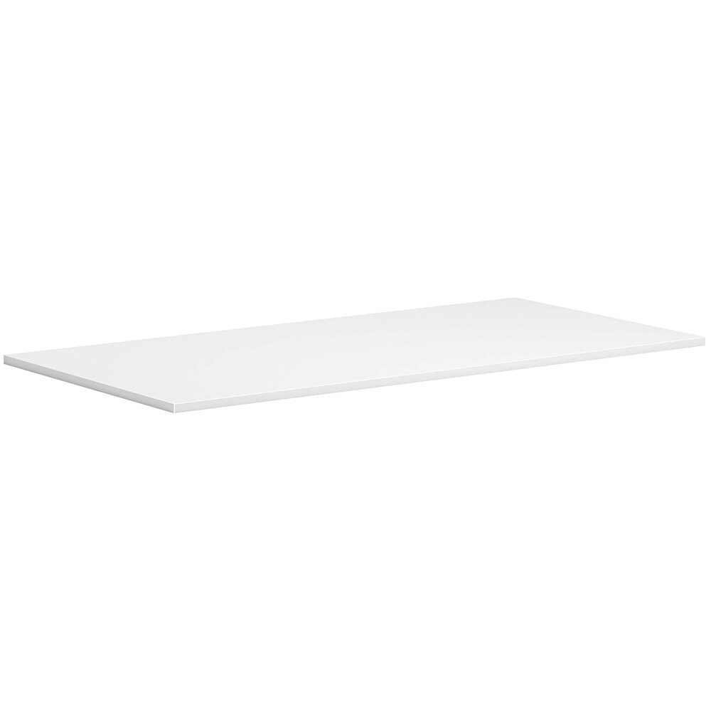 HON Mod 36" x 72" Rectangular Simply White Laminate Conference Table Top