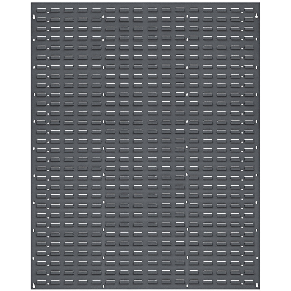 Quantum Gray Steel Louvered Panel, 48" x 61"