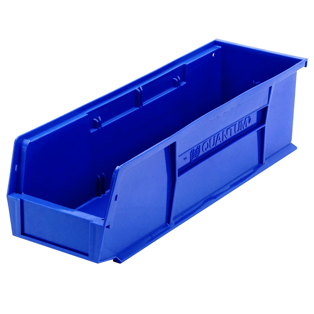Quantum 18" x 5 1/2" x 5" Blue Hanging Bin QUS238BL