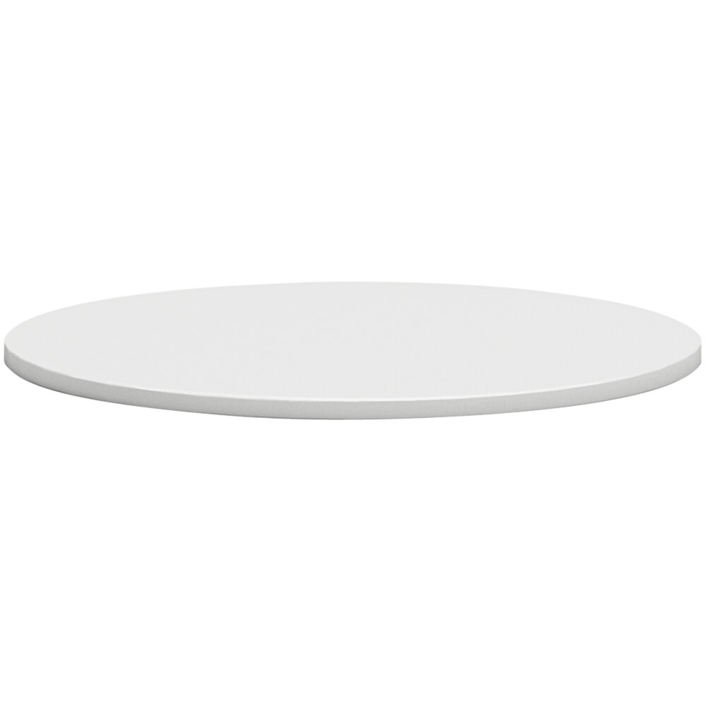 HON Mod 36" Round Simply White Laminate Conference Table Top