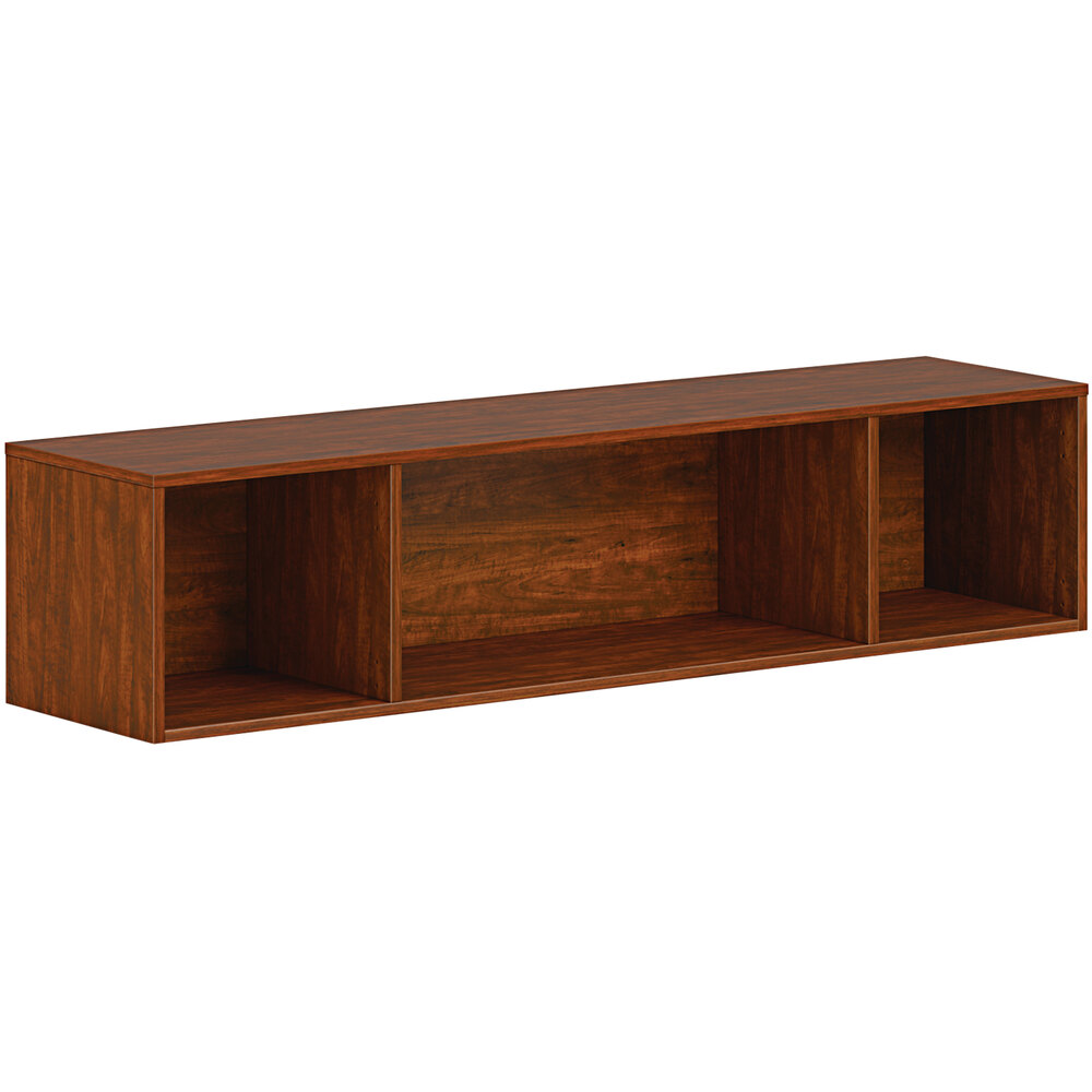 HON Mod 60" x 14" x 39 3/4" Russet Cherry Wall Mounted Laminate Open ...