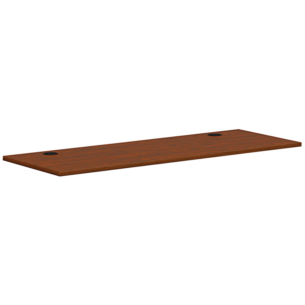 HON Mod 66" x 24" x 1" Russet Cherry Rectangular Worksurface