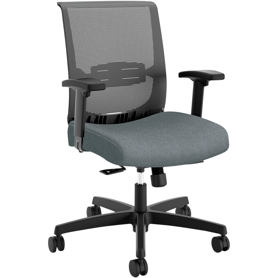HON Convergence Black Mesh / Basalt Vinyl Mid-Back Task Chair
