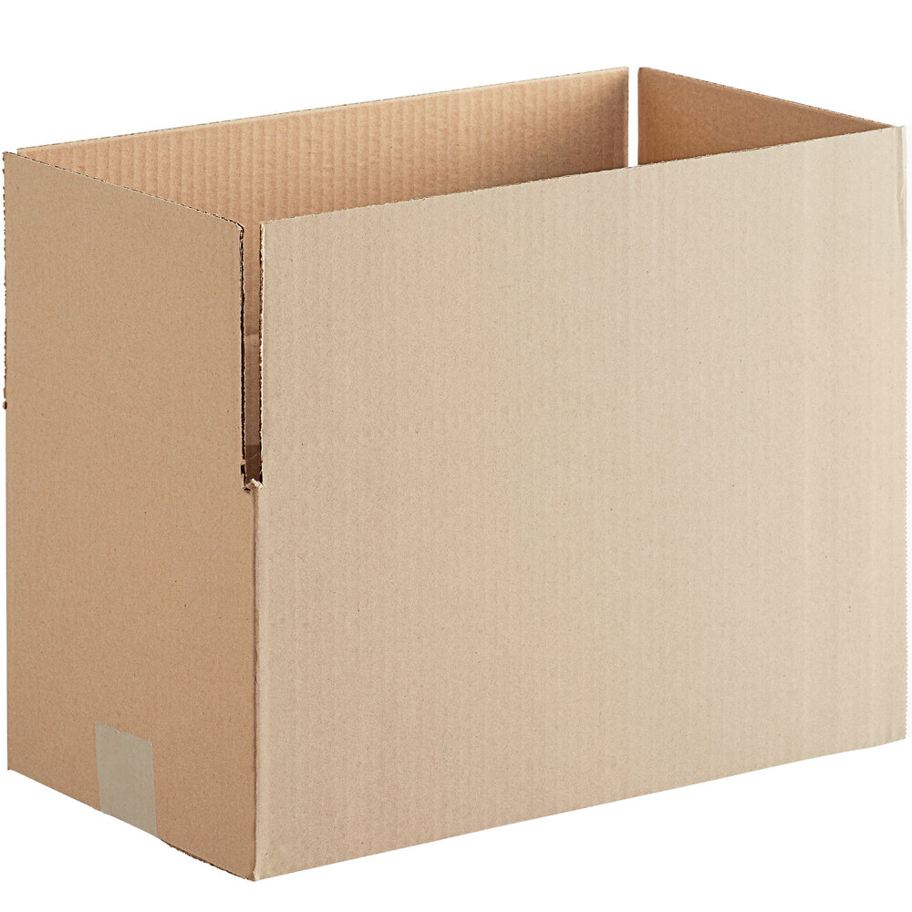 Lavex 12" x 8" x 7" Kraft Corrugated RSC Shipping Box - 25/Case