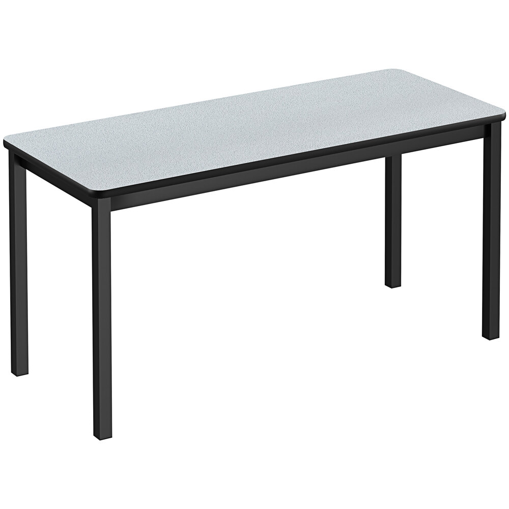 Correll 30" x 48" Gray Granite Thermal-Fused Laminate Top Lab Table ...
