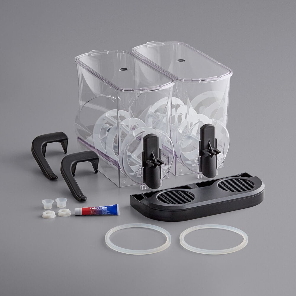 Bunn 58000.0623 Black 2 Bowl Hopper Assembly with Flat Lids for ULTRA ...