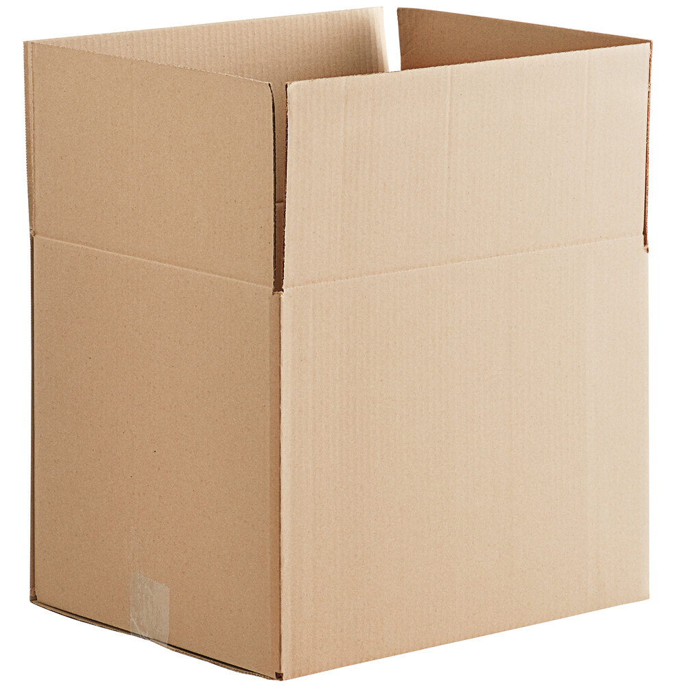 Lavex 15" x 11" x 8" Kraft Corrugated RSC Shipping Box - 25/Case