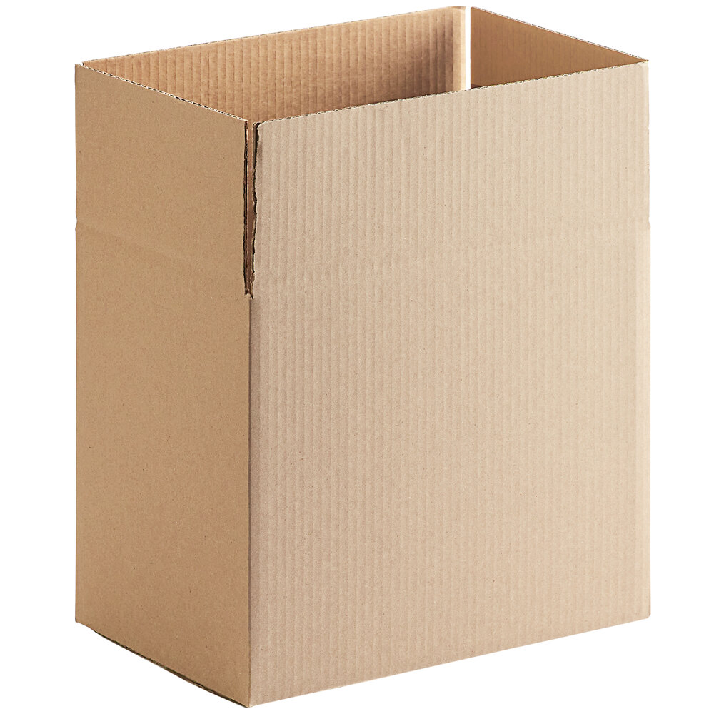 Lavex 14" x 10" x 12" Kraft Corrugated RSC Shipping Box - 25/Case