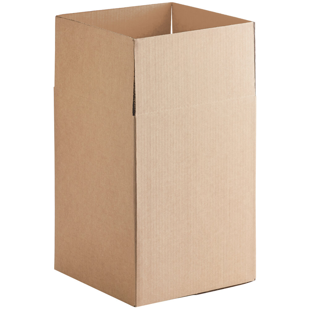 Lavex 14" x 14" x 20" Kraft Corrugated RSC Shipping Box - 20/Case