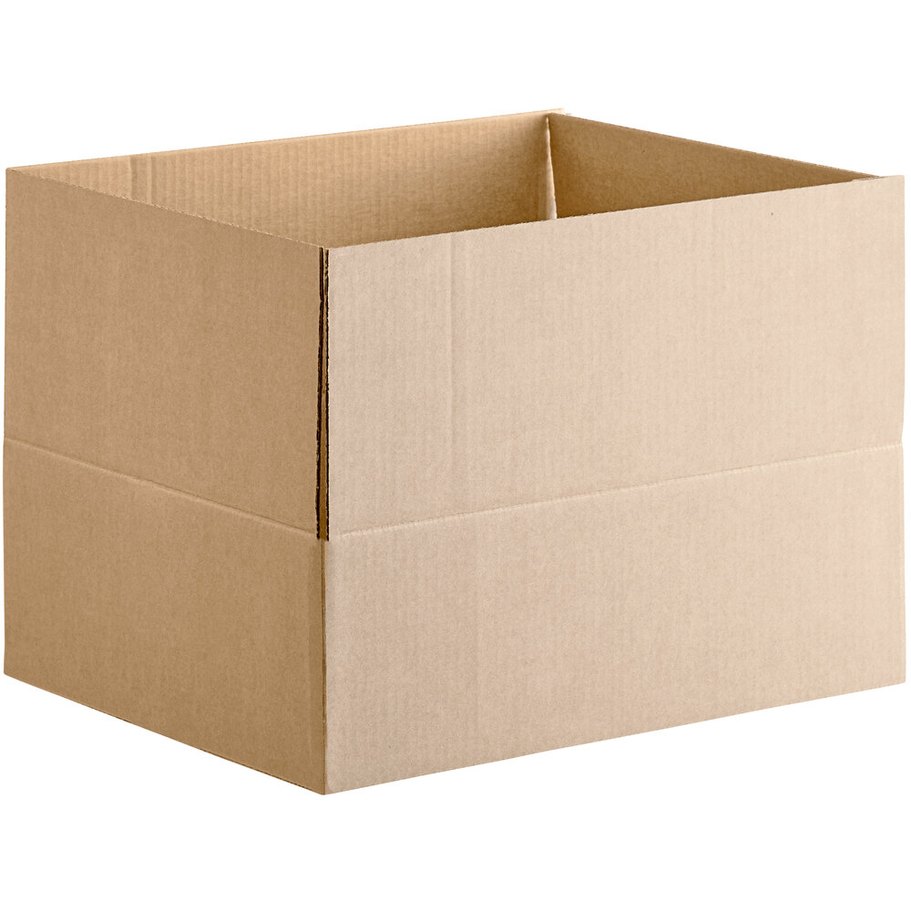 Lavex 15" x 11" x 7" Kraft Corrugated RSC Shipping Box - 25/Case