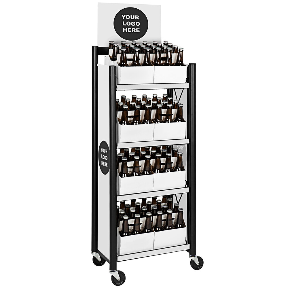 IRP Customizable Signature Series Mini Rack with Casters, Slanted Racks ...