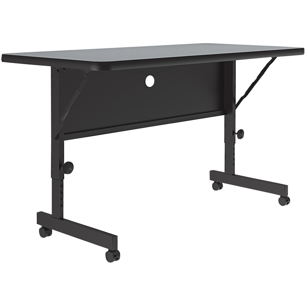 Correll 24" x 48" Gray Granite 23" - 31" Adjustable Height Thermal ...