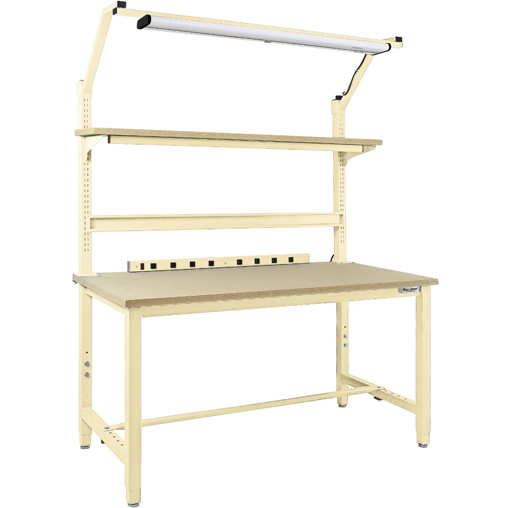 BenchPro Kennedy Series 30" x 60" Particleboard Top Adjustable ...
