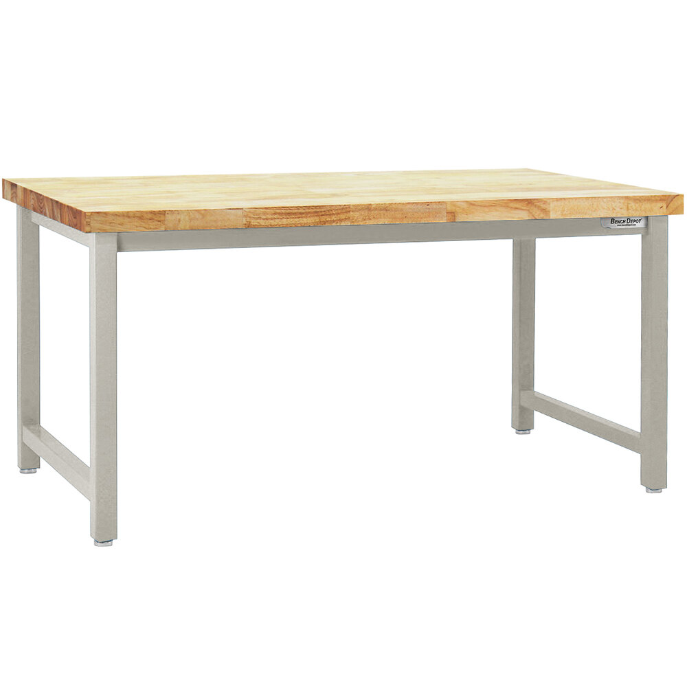 BenchPro Kennedy Series 24" x 96" Butcherblock Wood Top Adjustable ...