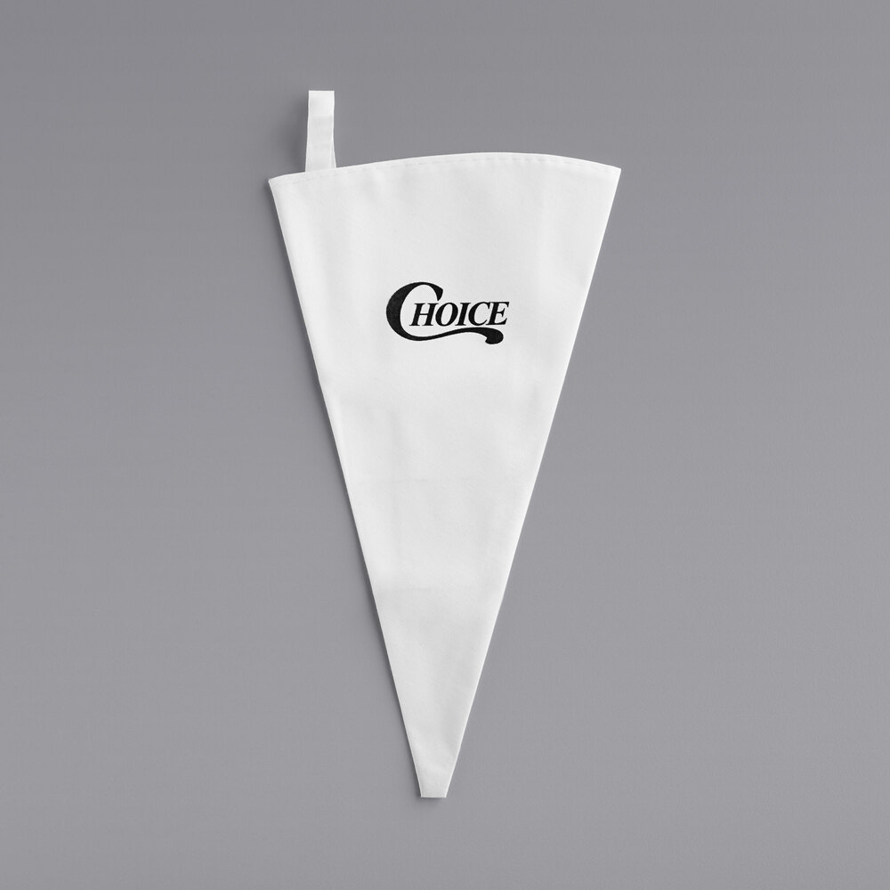 Choice 10" Plastic Coated Canvas Reusable Pastry Bag