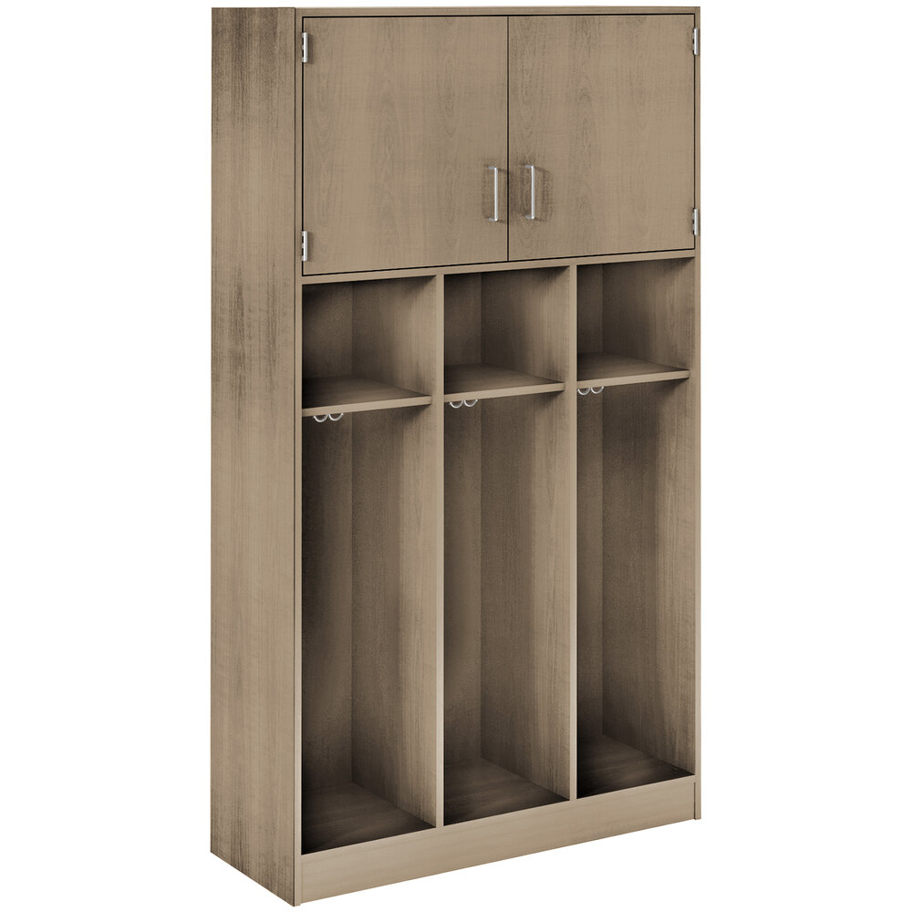 I.D. Systems 45" x 18" x 84" Pepperdust Triple Upper Door Storage ...