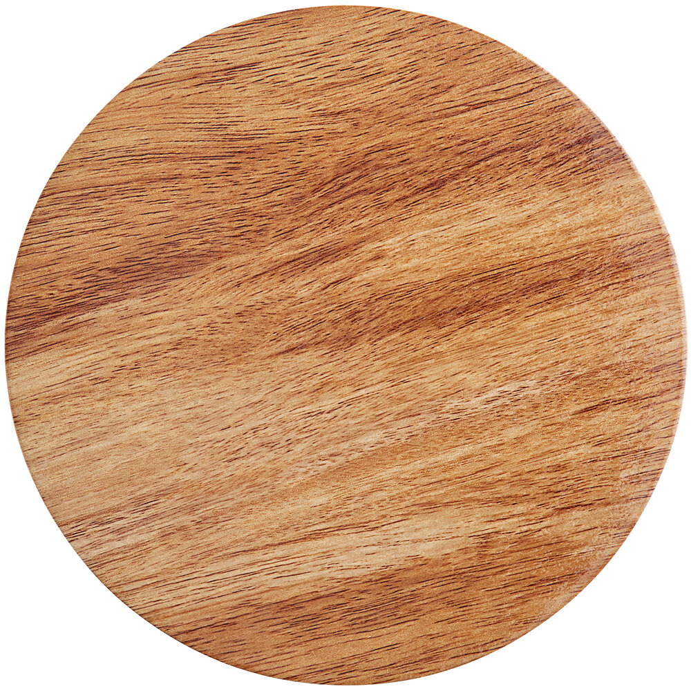 Enjay 6" Round Marble / Wood Reversible Laminated Chipboard Cake Board ...