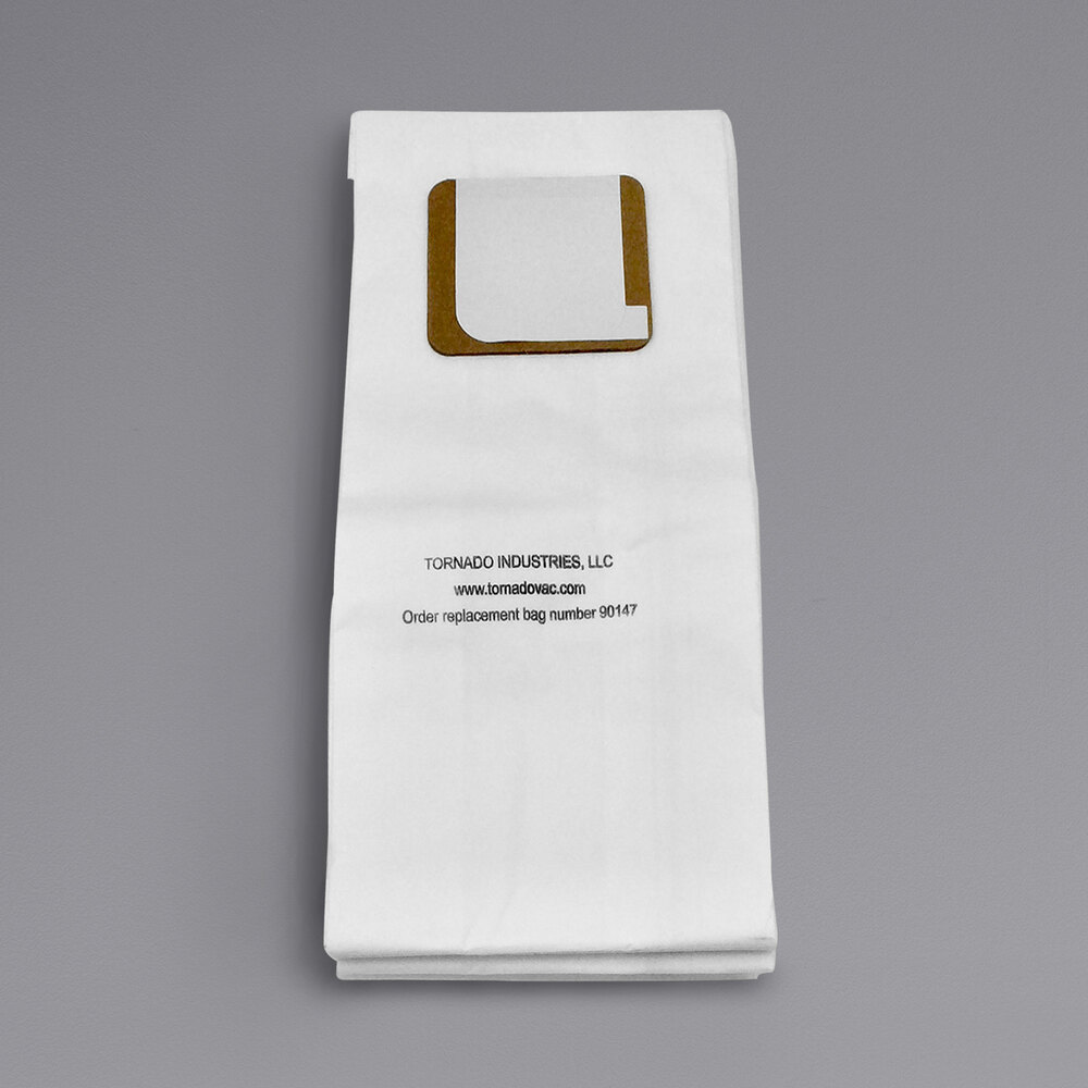 Tornado 90147 Paper Collection Bag for Select Vacuums - 10/Pack