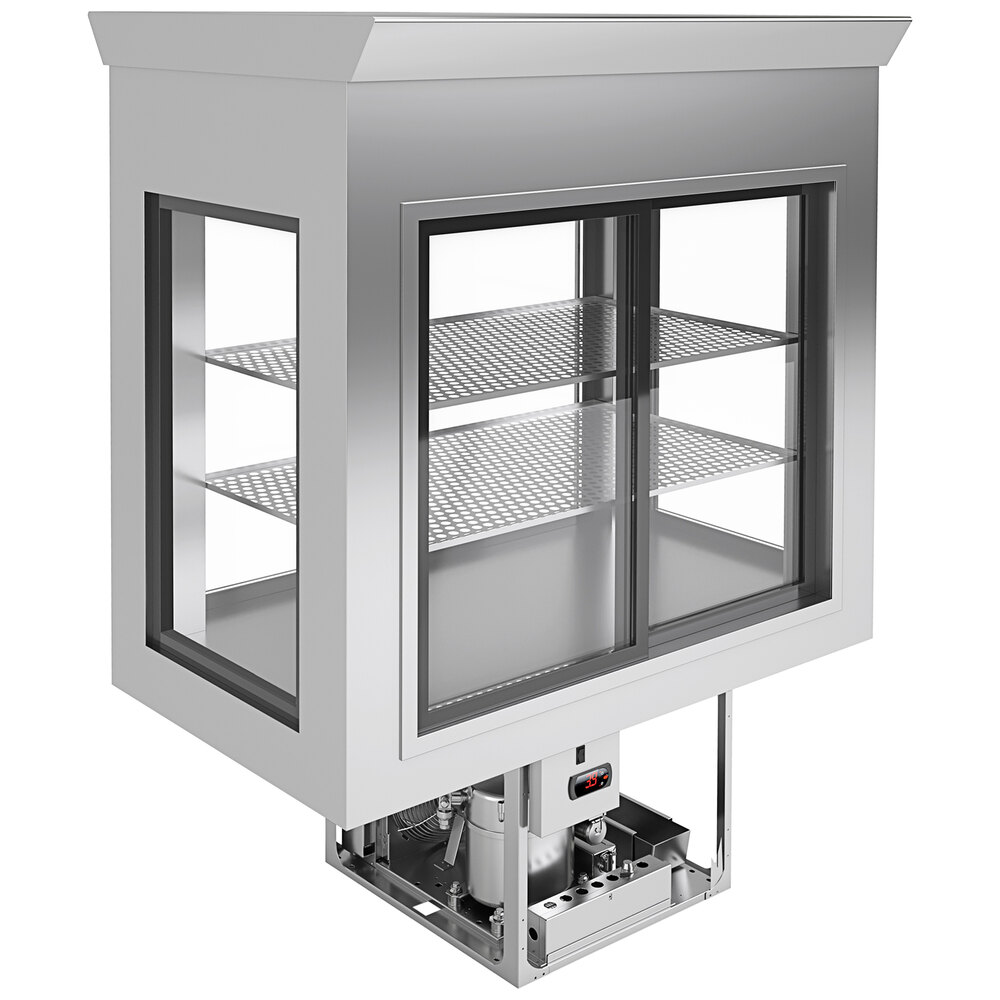 REFRIGERATED DROP-IN DISPLAY CASE, PASS-THRU, 64-1/4" X 30"