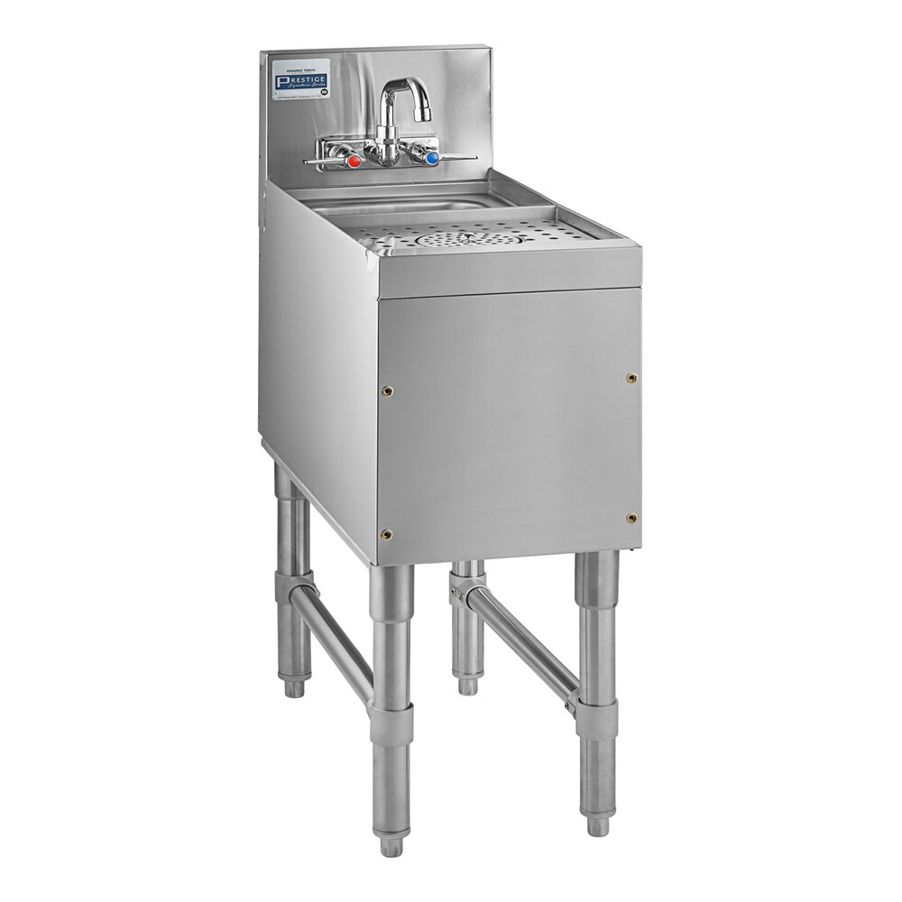 Advance Tabco Prestige Series PRCS-25-12 Underbar Hand Sink with Glass Rinser - 25" x 12"