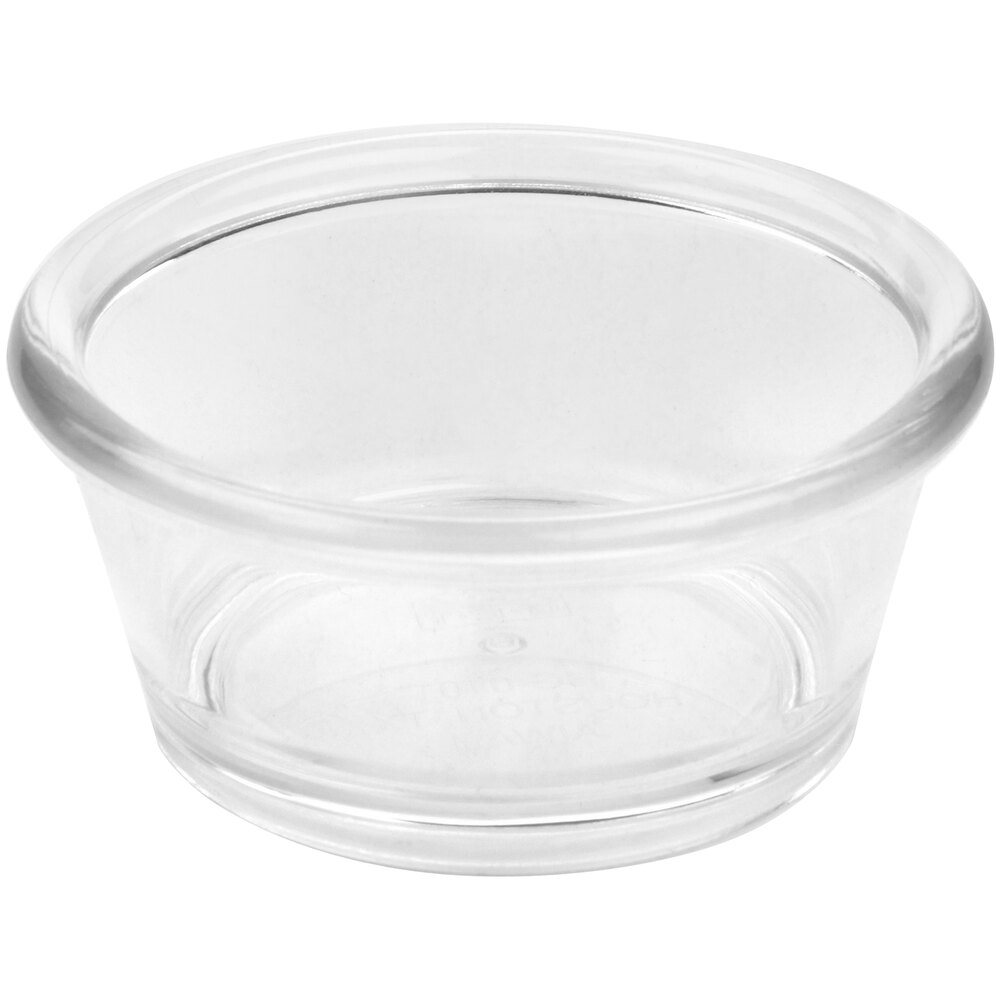 GET 1 oz. Clear San Plastic Ramekin - 48/Case