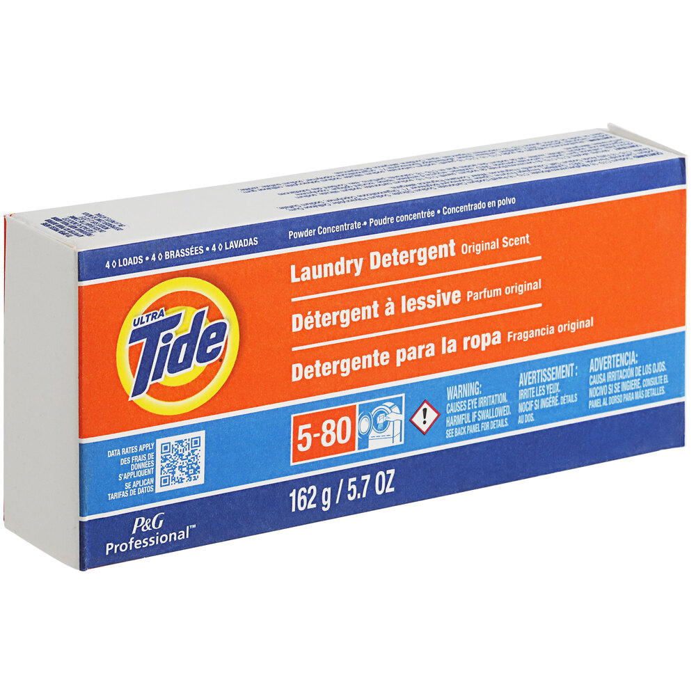 Tide Professional 51042 4.6 oz. / 4 Load Powder Laundry Detergent Box ...