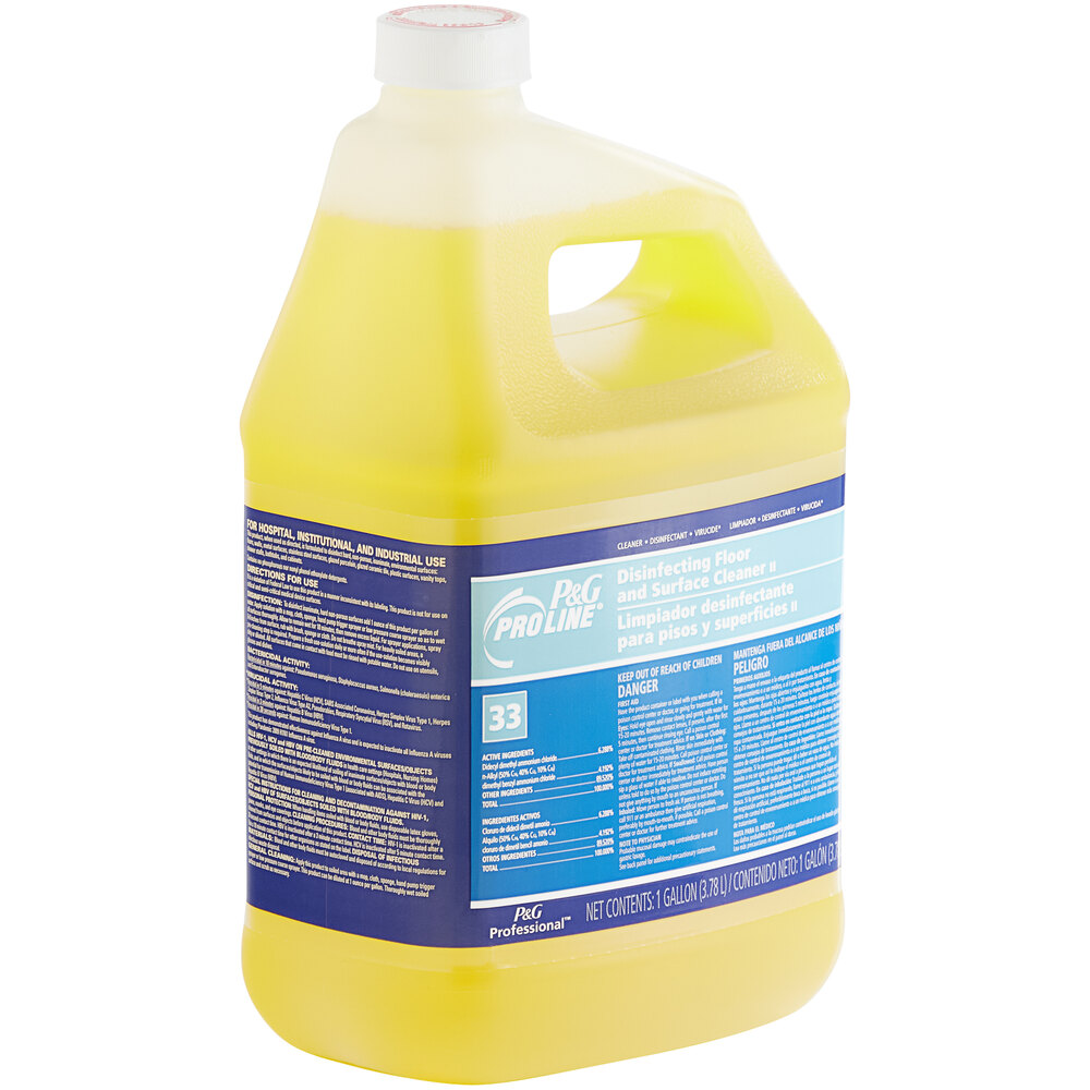 P&G Pro Line 02038 Disinfecting Floor & Surface Cleaner II Concentrate ...