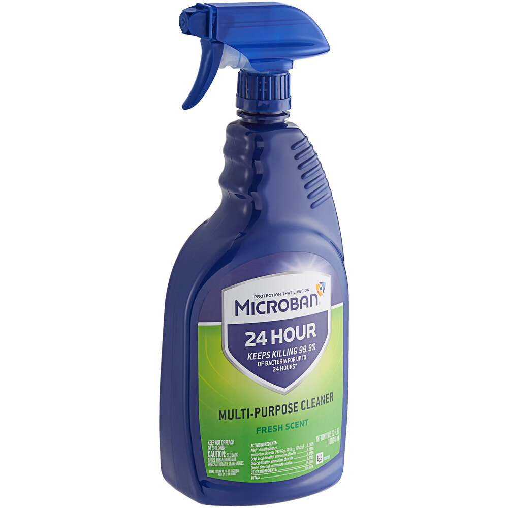 Microban 48587 Multi-Purpose Fresh Scented Cleaner / Disinfectant Spray ...