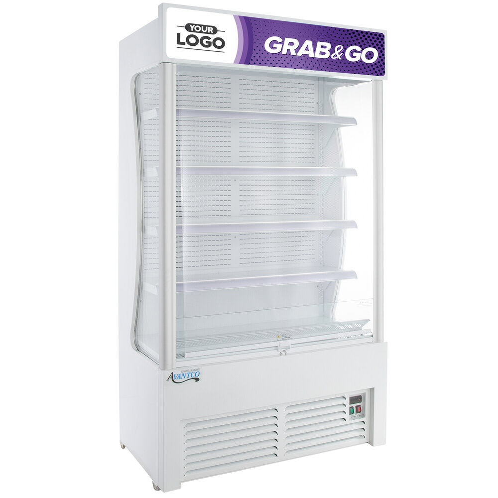 Avantco WVAC-46HC 46" White Refrigerated Air Curtain Merchandiser with ...