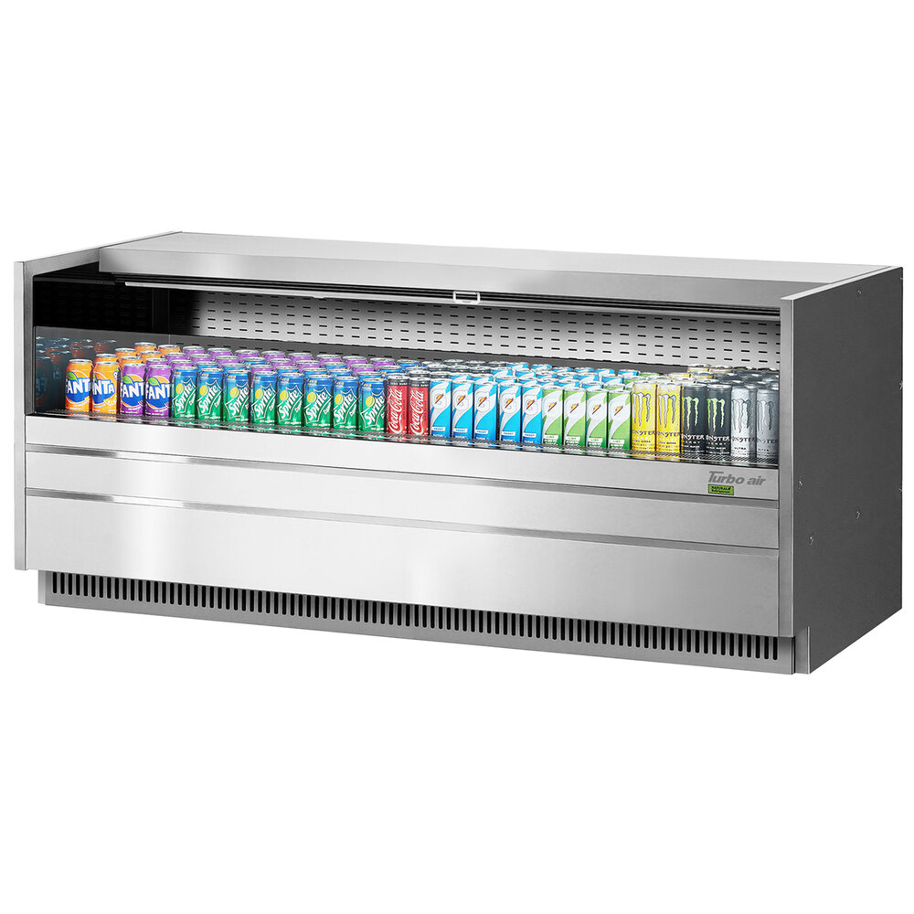Turbo Air TOM-72UC-S-N 72" Stainless Steel Drop-In Refrigerated Open ...